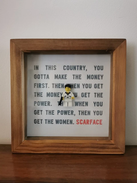 LEGO AL PACINO Scarface Wall Art Framed And Glazed £10.00 - PicClick UK