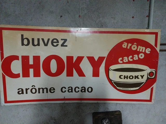 PLAQUE PUBLICITAIRE CHOKY Plexi Vintage 1m X50cm. EUR 9,90 - PicClick FR