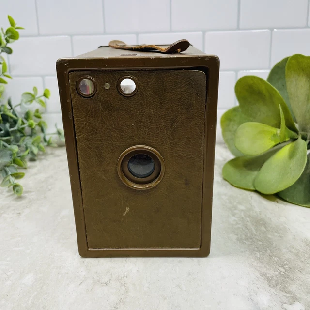 VINTAGE AGFA ANSCO No 2A Antar Brown Box Camera 116 Roll Film NOT ...