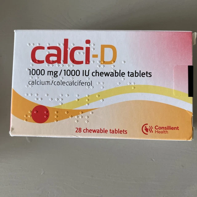 CALCI D CHEWABLE Calcium Vitamins 1000mg Chewable Tablets X 28 £4.99 ...