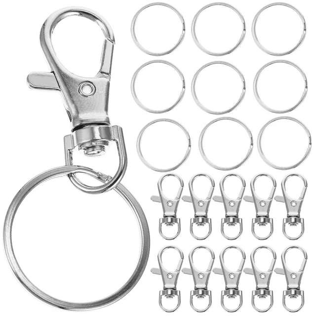 LANYARD SNAP CLIPS Key Chain Clasp Keyrings for Keychain Making Swivel ...