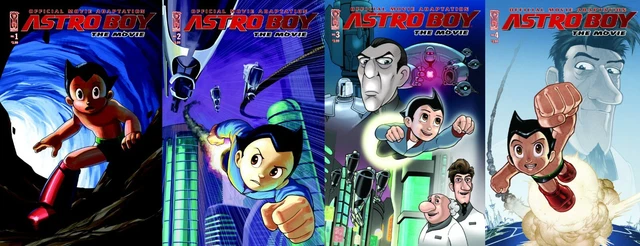 ASTRO BOY THE Movie #1 2 3 4 (2009) IDW Comics official adaptation FULL ...