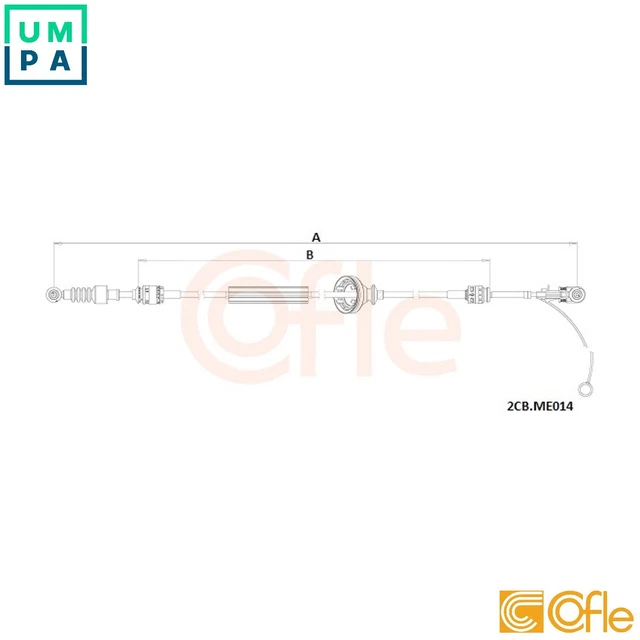 CABLE PULL MANUAL TRANSMISSION 92.2CB.ME014 FOR MERCEDES-BENZ VIANO ...