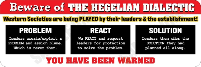 BEWARE OF THE HEGELIAN DIALECTIC Bumper Sticker TRUMP 2024 $8.00 ...