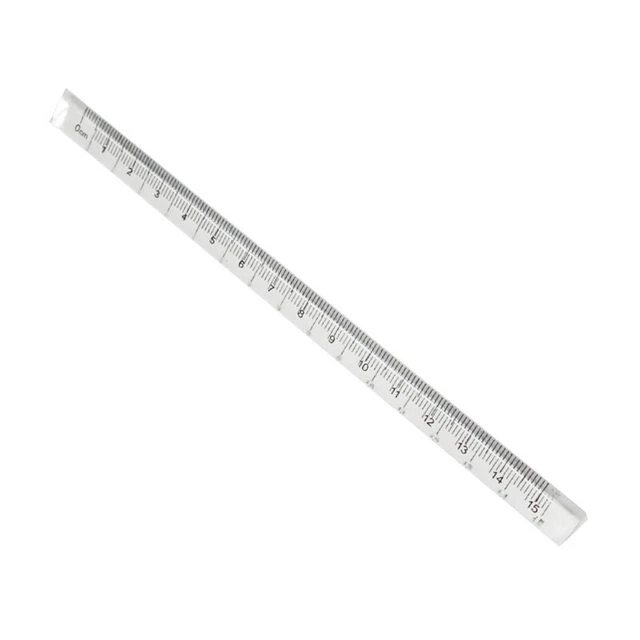 CLEAR ACRYLIC TRIANGLE-SHAPED Ruler Measuring Range 0-15cm for Teachers ...