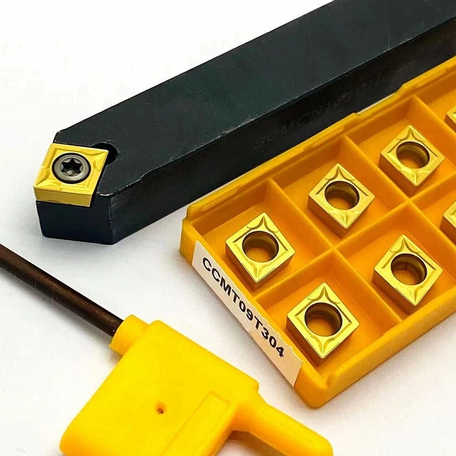 OUTIL DE TOURNAGE CCMT09T304 Insert Carbure for Semi-Finishing Précision Abrasif EUR 32,98 ...