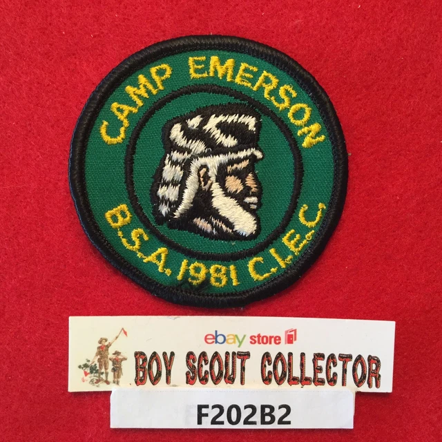 PATCH DE CAMP scout 1981 camp Emerson California Inland Empire Council ...