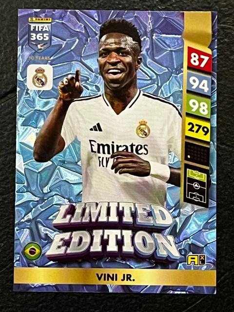 CARTE CARD PANINI Adrenalyn Fifa 365 2025 Limited Edition Vini Jr Real ...