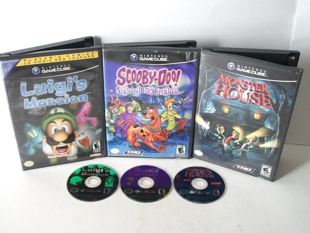 NINTENDO GAMECUBE KIDS Horror Games Lot Luigi's Mansion Scooby-Doo ...