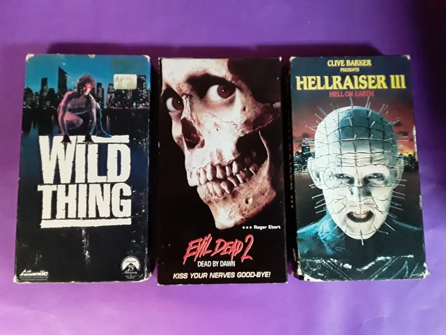 HORROR VHS LOT Hellraiser Evil Dead Gore Slasher Sam Raimi Atlantic Video RARE £18.38 - PicClick UK