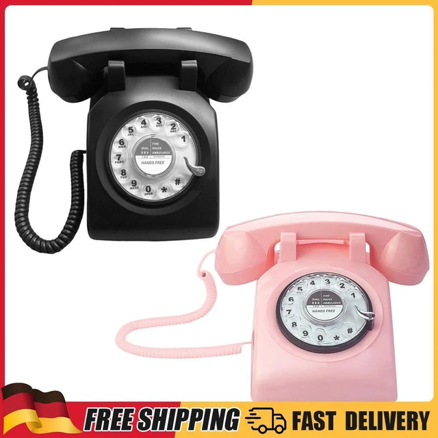 ROTARY DIAL PHONES 1960s Vintage Corded Phones Retro Old Telephone for ...