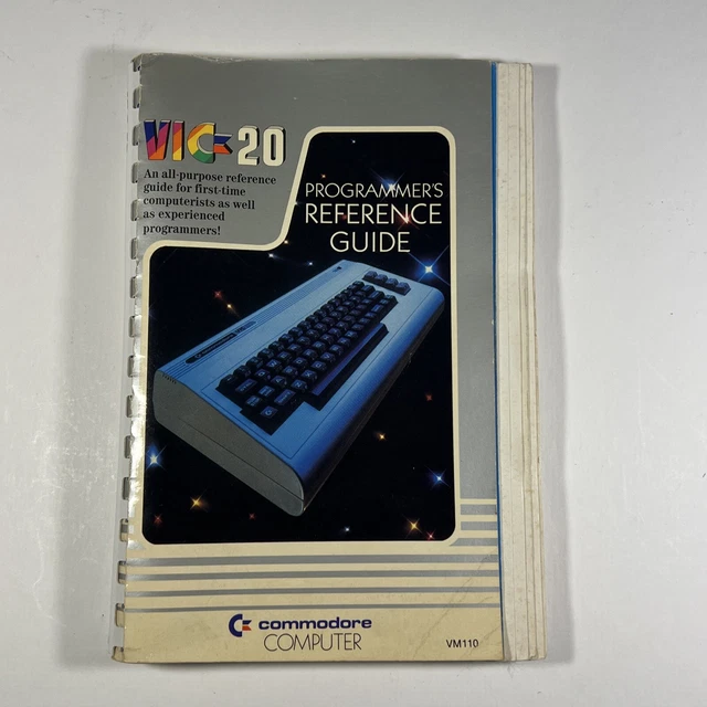 VIC 20 PROGRAMMERS Reference Guide Commodore Computer VM110 Finkel ...