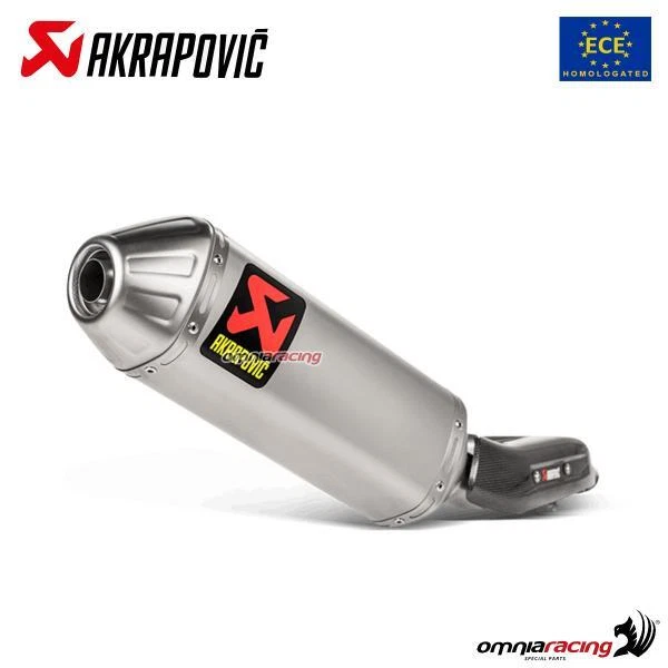 AKRAPOVIC EXHAUST APPROVED titanium slip-on Yamaha Tenere 700 2019-2020 ...