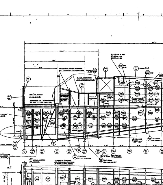 SUPERMARINE SPITFIRE COCKPIT Plans Rare Period Blueprint Drawings Ww2 ...