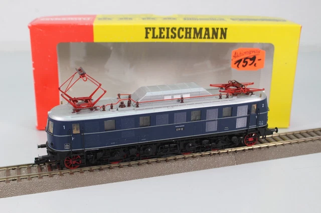 FLEISCHMANN H0 4319 k E-Lok BR E19 12 der DB, DSS , OVP -K130 EUR 1,00 ...