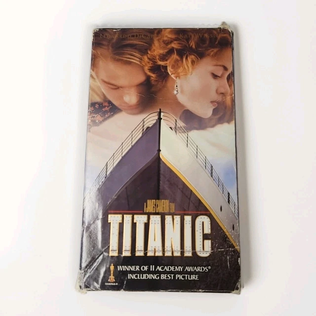 TITANIC VHS 1998 2 Tape Box Set Leonardo Dicaprio Kate Winslet $6.99 ...