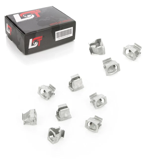 10X METALLKLAMMER BEFESTIGUNG Clips Motorraumverkleidung für PORSCHE ...