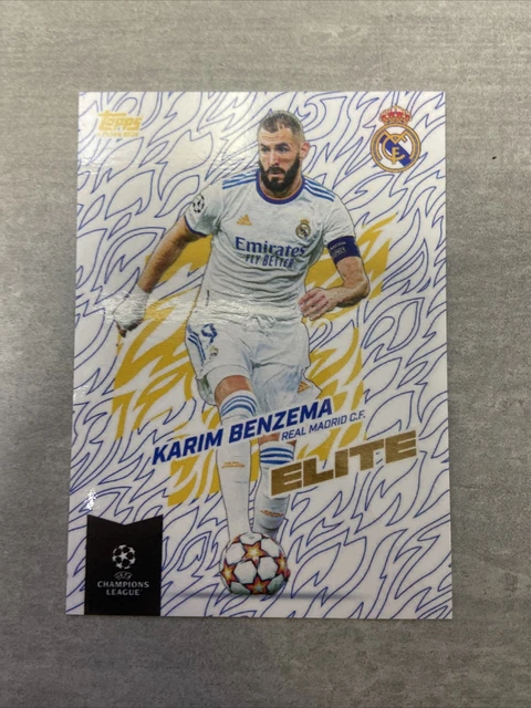 KARIM BENZEMA REAL Madrid Elite Topps Gold 2021 UEFA Champions League ...