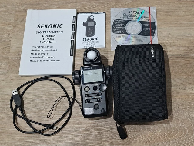SEKONIC L-758D DIGITALMASTER, Light Meter, Digital Light Meter, Studio ...