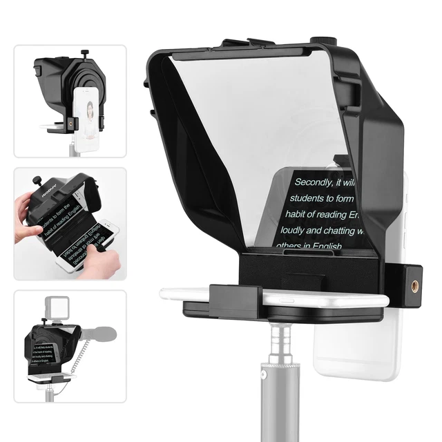ANDOER TELEPROMPTER SMARTPHONE Prompter con Telecomando per ...