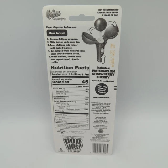 WICKED THE MOVIE Glinda Pop Ups! Flix Candy Lollipop Holder Chupa Chups ...