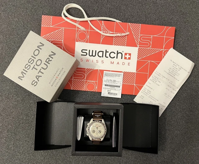 OMEGA X SWATCH BIOCERAMIC MOONSWATCH COLLECTION - MISSION TO Saturn ...