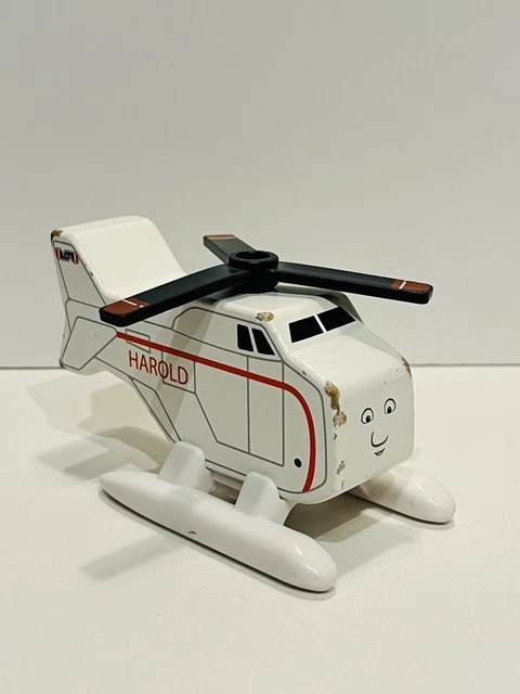 THOMAS AND FRIENDS wooden railway trains Harold The Helicopter 🚁 £11.11 ...
