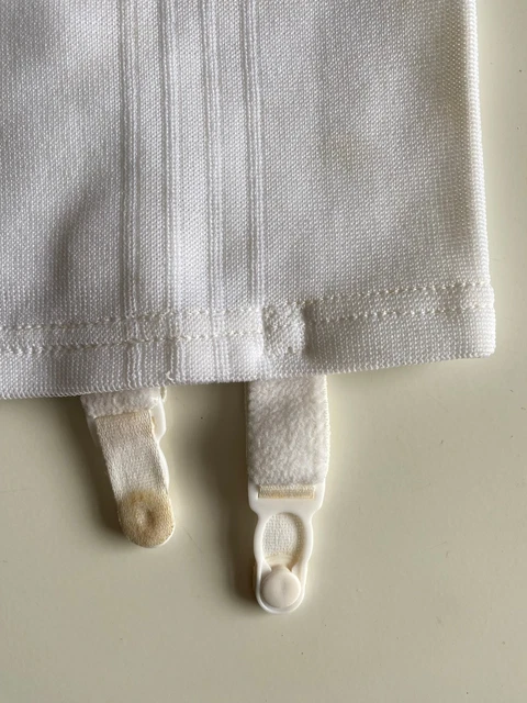 VINTAGE WHITE OPEN Girdle Size 28" - 30" Waist with 4 suspenders womens ...