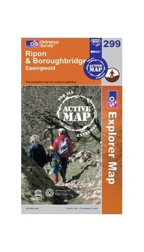 RIPON & BOROUGHBRIDGE OS Explorer Map Active 299 EUR 18,21 - PicClick IT