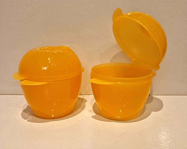 TUPPERWARE 2X BIG Apple Apfel to go Sandwichbox Brotdose Snackbox Dose ...