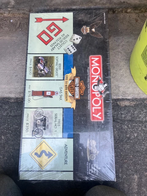 HASBRO MONOPOLY HARLEY Davidson Board Game - Motorcycle official ...