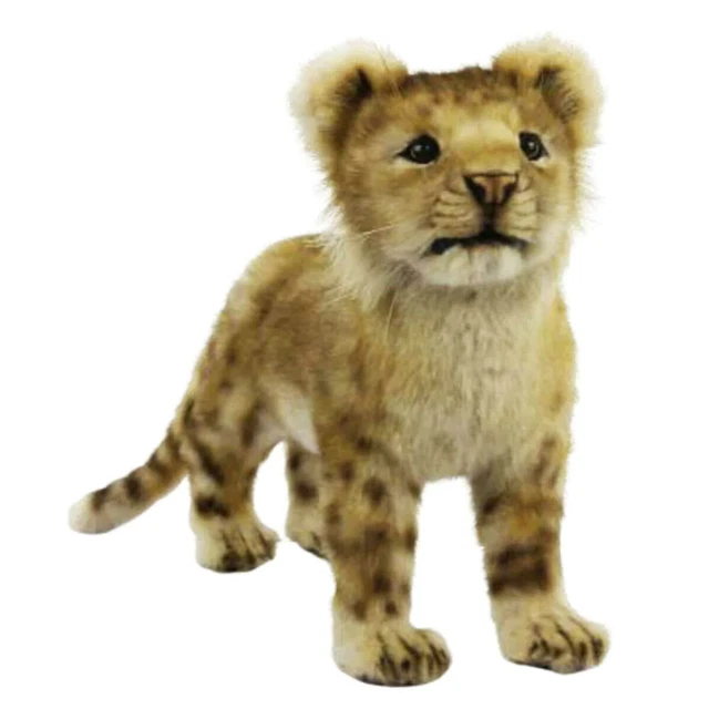 HANSA STANDING LION Cub Realistic Animal Collection Plush Stuffed Toy ...