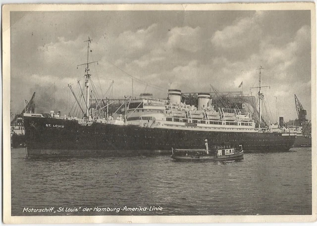 SCHIFF, MOTORSCHIFF, MS St. Louis der Hamburg-Amerika-Linie, alte Ak ...