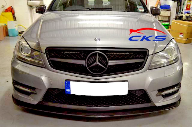 MERCEDES W204 C Class AMG Style Front Radiator Grille SEPARATE TOP ...