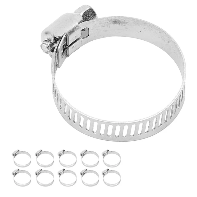 WORM GEAR DRIVE Hose Clamps 10 Pcs Hose Clamps For Square Water Pipes ...