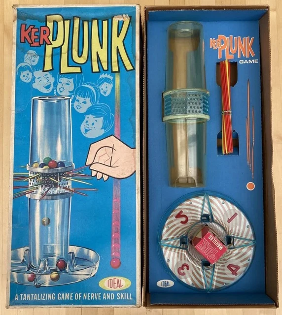 KERPLUNK BOARD GAME 1967 Ideal Complete Original Vintage Ker-Plunk Nr ...