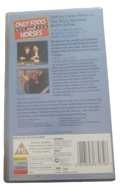 ONLY FOOLS AND Horses - Rodney Come Home (VHS, 1999) £11.84 - PicClick UK