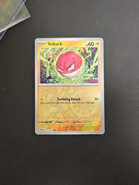 POKEMON TCG VOLTORB Professor Program 100/165 Scarlet & Violet 151 ...