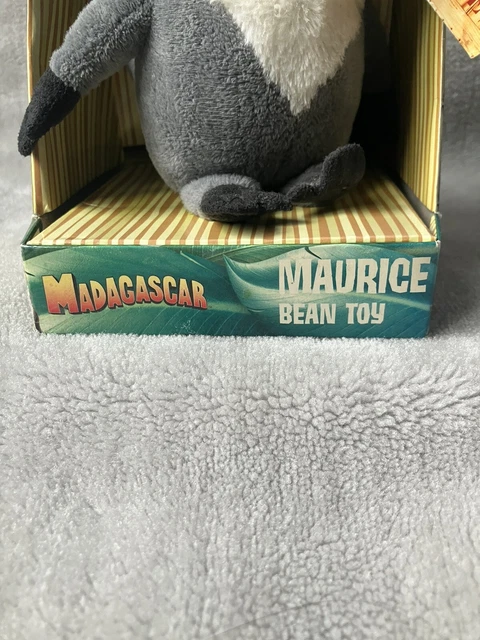 DREAMWORKS MADAGASCAR MAURICE Grey Lemur Soft Plush Bean Toy Gosh ...