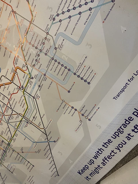 LONDON UNDERGROUND RAILWAYANA Full Size Tube Map £40.00 - PicClick UK