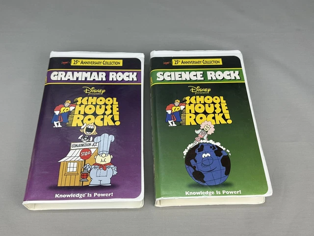 DISNEY SCHOOL HOUSE Rock VHS Lot - Grammar Rock & Science Rock Tested ...