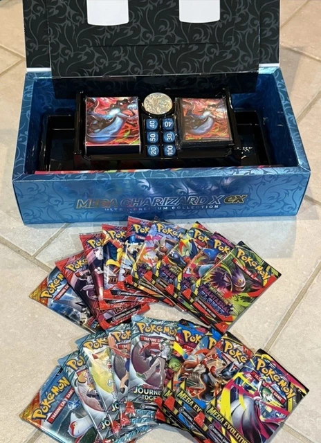 POKEMON PHANTASMAL FLAMES Mega Charizard UPC OPENED NO PROMOS 18 Packs ...