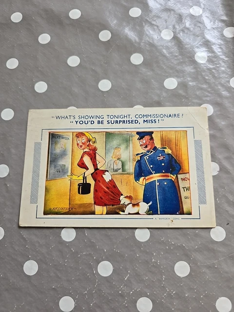 VINTAGE SAUCY SEASIDE Comic Postcard Bamforth Brown Triangle No 1197 ...
