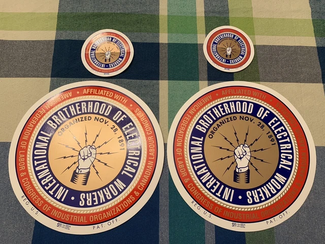 NEW IBEW 8& Diameter International Brotherhood of Electrical Workers ...