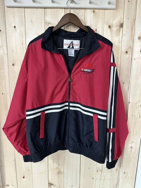 VINTAGE SPEED ZONE Windbreaker Jacket NASCAR Mens Large $49.99 ...
