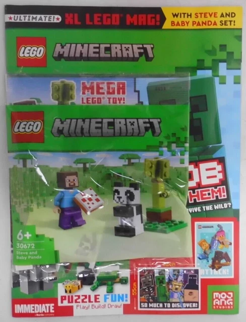 ULTIMATE MAGAZINE #38 2024 Lego Minecraft XL. With Steve MiniFigure & Baby Panda £12.99 ...