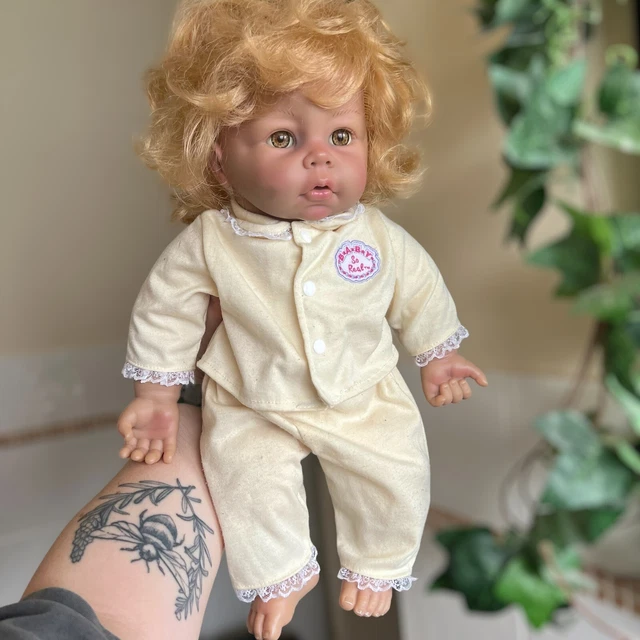 BABY SO REAL Irwin Toys Doll Blonde Curly Hair Hazel Eyes Vinyl Cloth ...