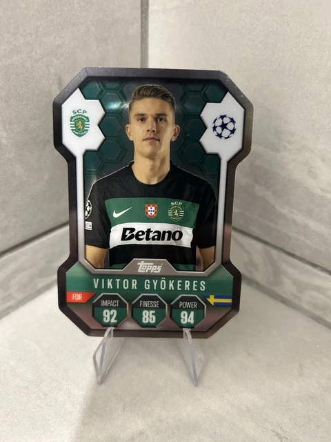 MATCH ATTAX 2025 24/25 Chrome Shield Viktor Gyokeres SH8 Sporting £4.65 - PicClick UK