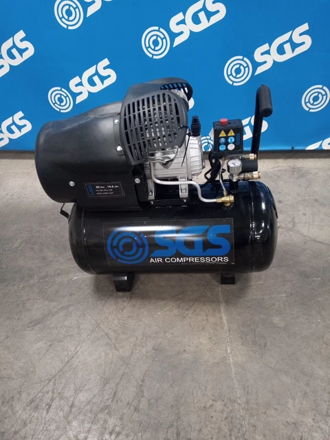 SGS 50 LITRE Direct Drive V-Twin High Power Air Compressor SC50V RS388 ...