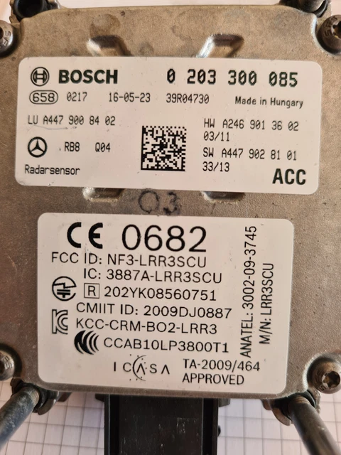 MERCEDES W447 CLASSE V Distronic ACC capteur radar A4479008402 radar ...